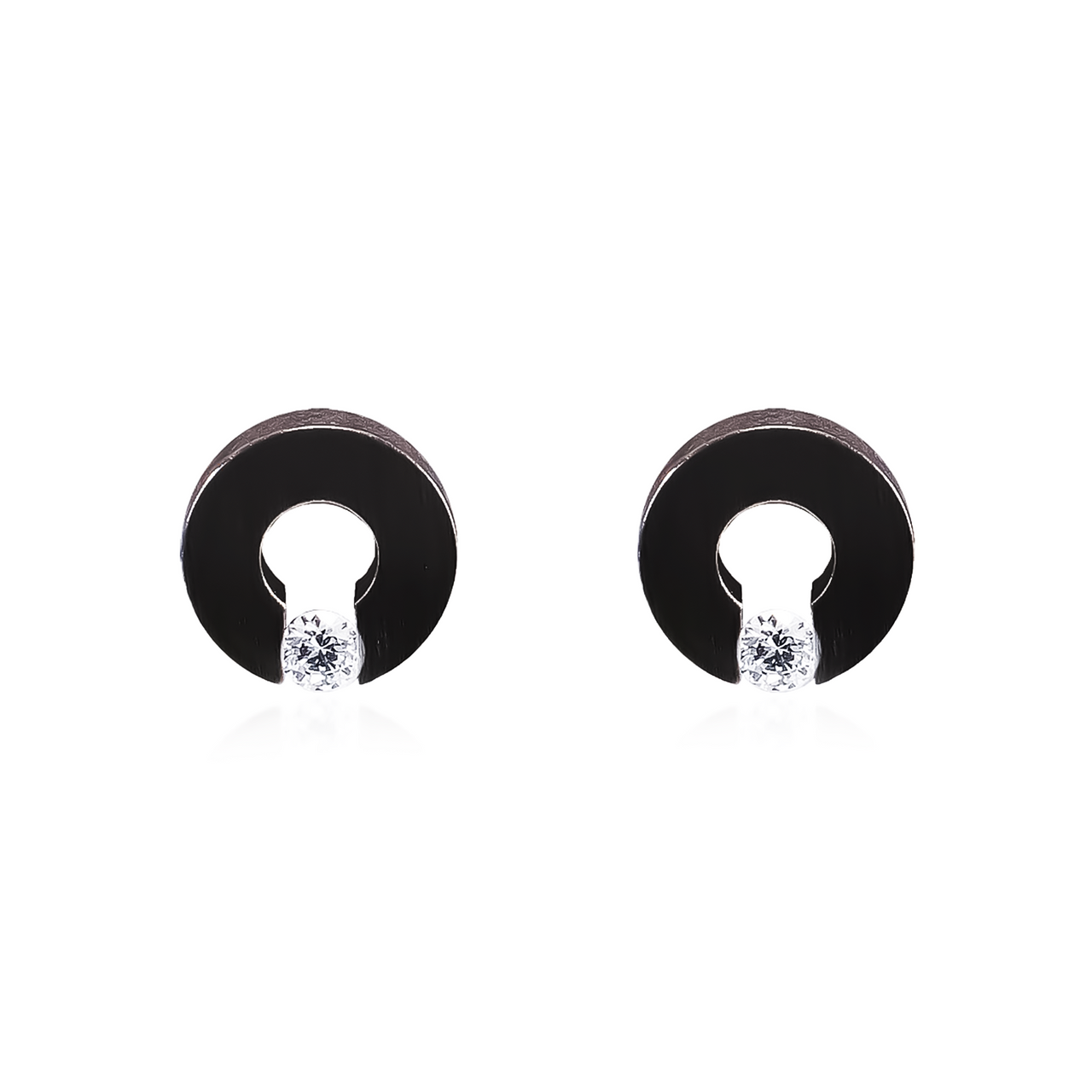 ER100B B.Tiff Malfinia Black Anodized Stainless Steel Earrings – B.Tiff ...