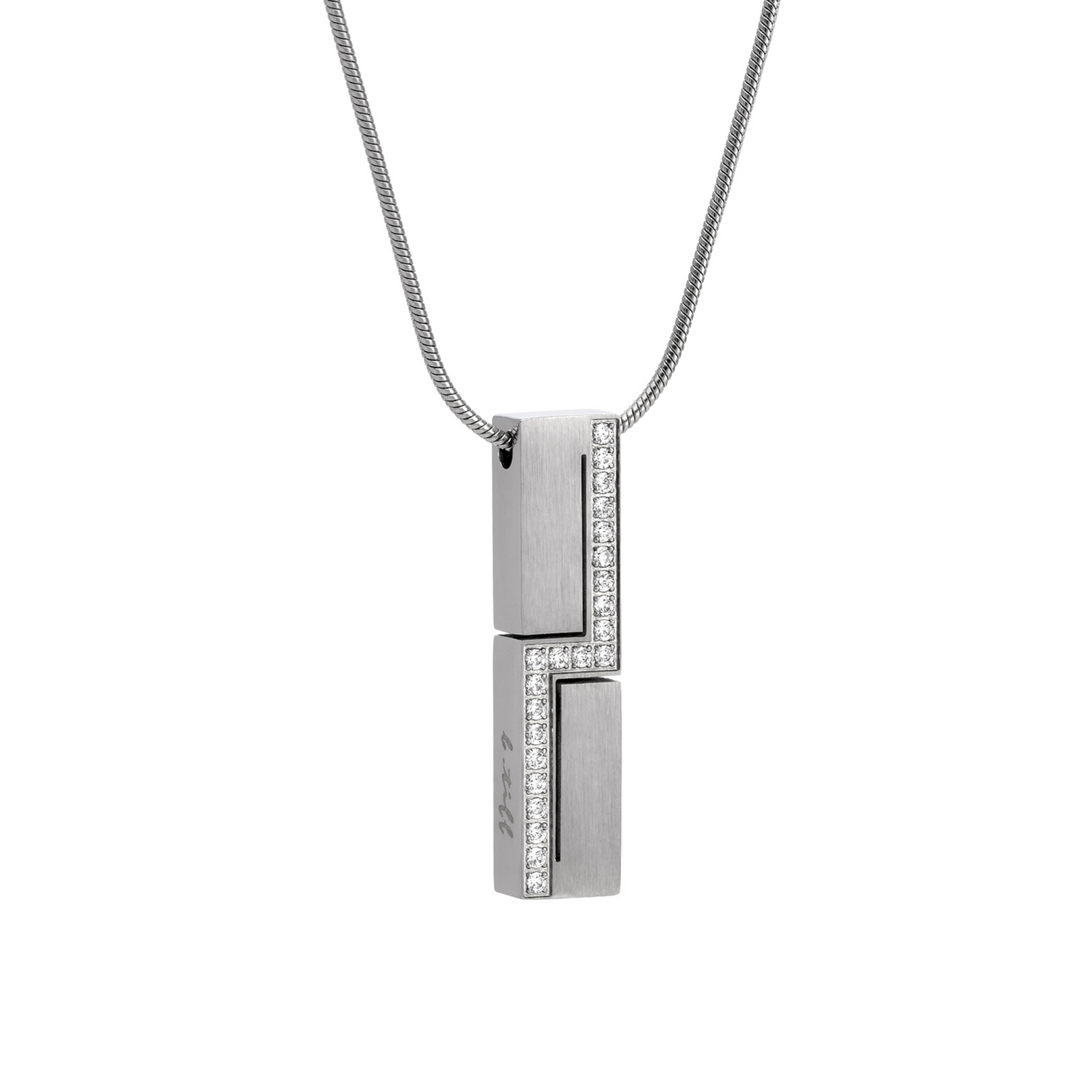 PT129W B.Tiff Cross Body Stainless Steel Pendant Necklace – B.Tiff New ...